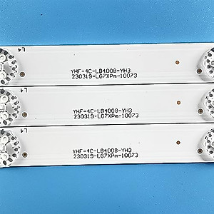 HABITZ TV's LED Backlight Strips Compatible with 40HR330M08A2 Led40d2710b 40FS3750TGAA 40FS3750TSAA LED Tapes Bands TOT_40F3800_3X8_3030C_V1