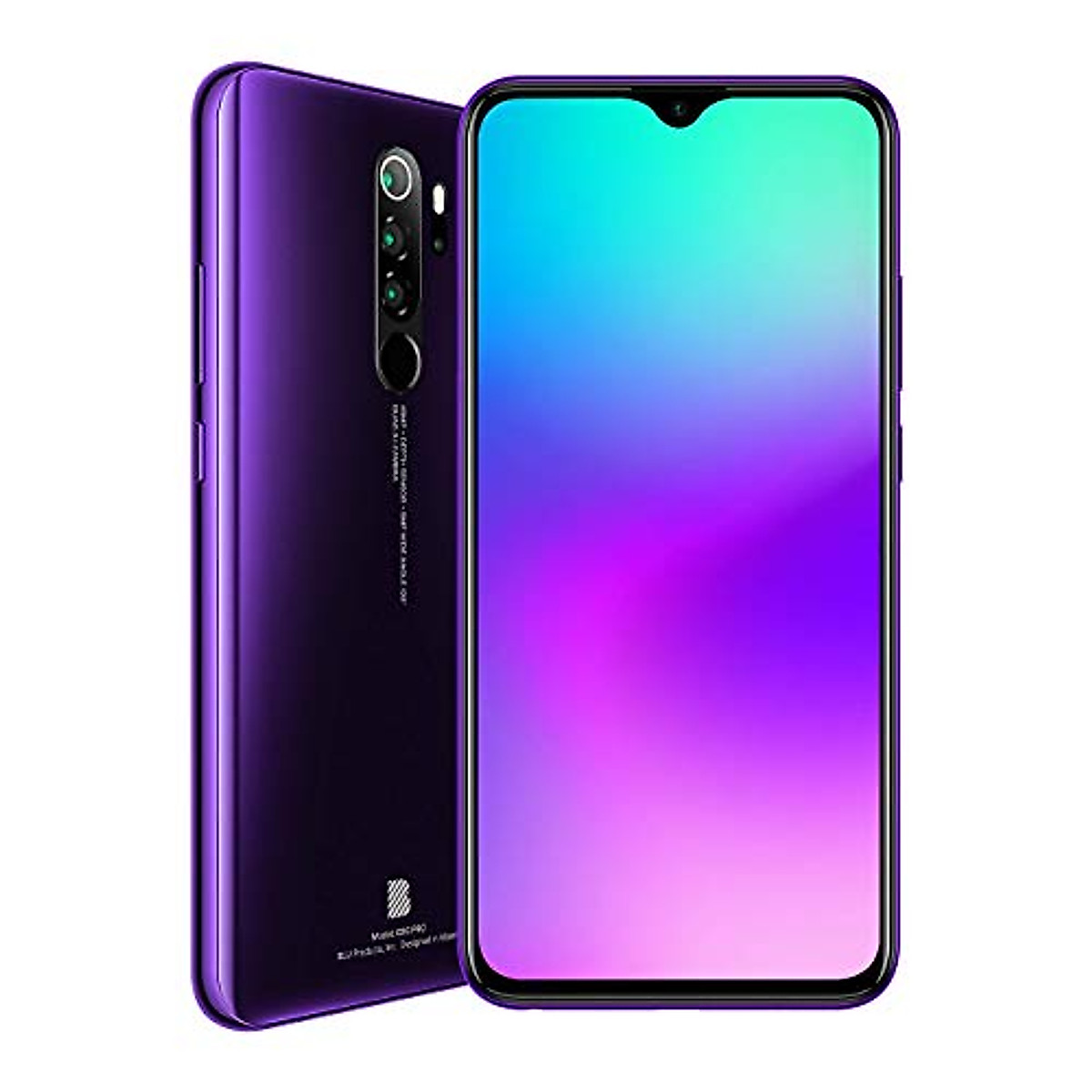 BLU G90 Pro – 6.5” HD+ Gaming Smartphone, Quad Camera, 128GB+4GB RAM – Purple Haze (Renewed)