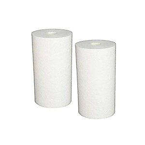 CFS – 2 Pack Heavy Duty Spun Polypropylene Water Filter Cartridges Compatible with RS16-SS2-S06, BF6, BF7, BF9C, BF35, BF36, BF36C Models – Whole House Replacement Filter Cartridge – 1 Micron – White