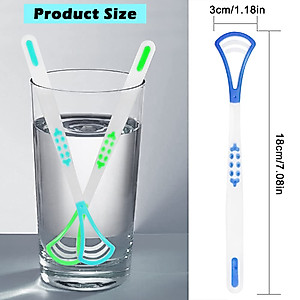 Tongue Scraper Cleaner Soft Tongue Scraper for Healty Oral Care,maxin 6PCS Tongue Cleaner Oral Health Tools for Adult Kids