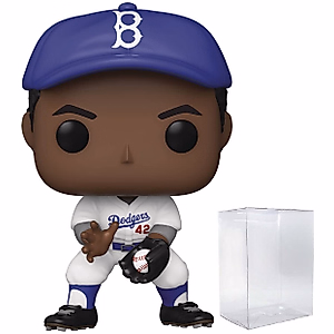 POP Baseball: Sports Legends - Jackie Robinson Funko Vinyl Figure (Bundled with Compatible Box Protector Case)