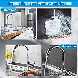 OwnMy 4PCS Bar Sink Overflow Pipes 7.5" H Bathroom Sink Drain Stoppers Metal Sink Strainer Pipe, Bar Sink Stoppers Sink Overflow Plugs, Kitchen Sink Drain Stoppers Sink Overflow Tube for 1.7" Drains