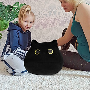 Black Cat Plush, Black Cat Plushie, Cat Plush, Cat Pillow Plush, Cat Pillow, Giant Cat Plush Cat Plush, Black Cat Plush, Kawaii Cat Plush, Cat Plush Pillow, Black Cat Stuffed Animal, Plush Pillow