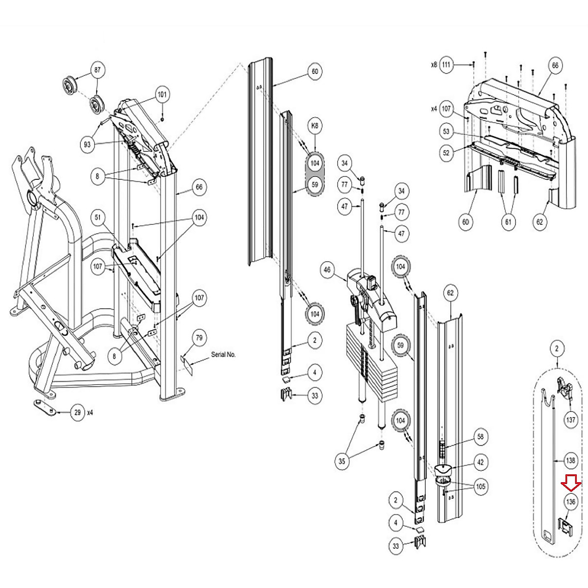 Hydra Fitness Exchange Guard Increment Weight 11040-572 Works with Cybex Strength System
