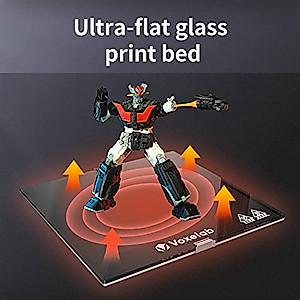 Voxelab Aquila X2 Upgrade 3D Printer Integrated Structure Design with Carborundum Glass Platform and TMC2208 32-bit Silent Mainboard, 8.66x8.66x9.84in Printing Size