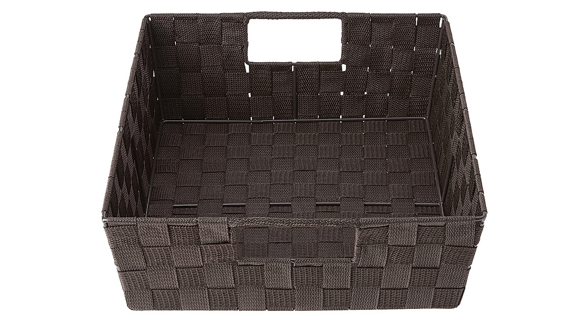 Whitmor Espresso Woven Strap Storage Basket - Stylish & Durable ...