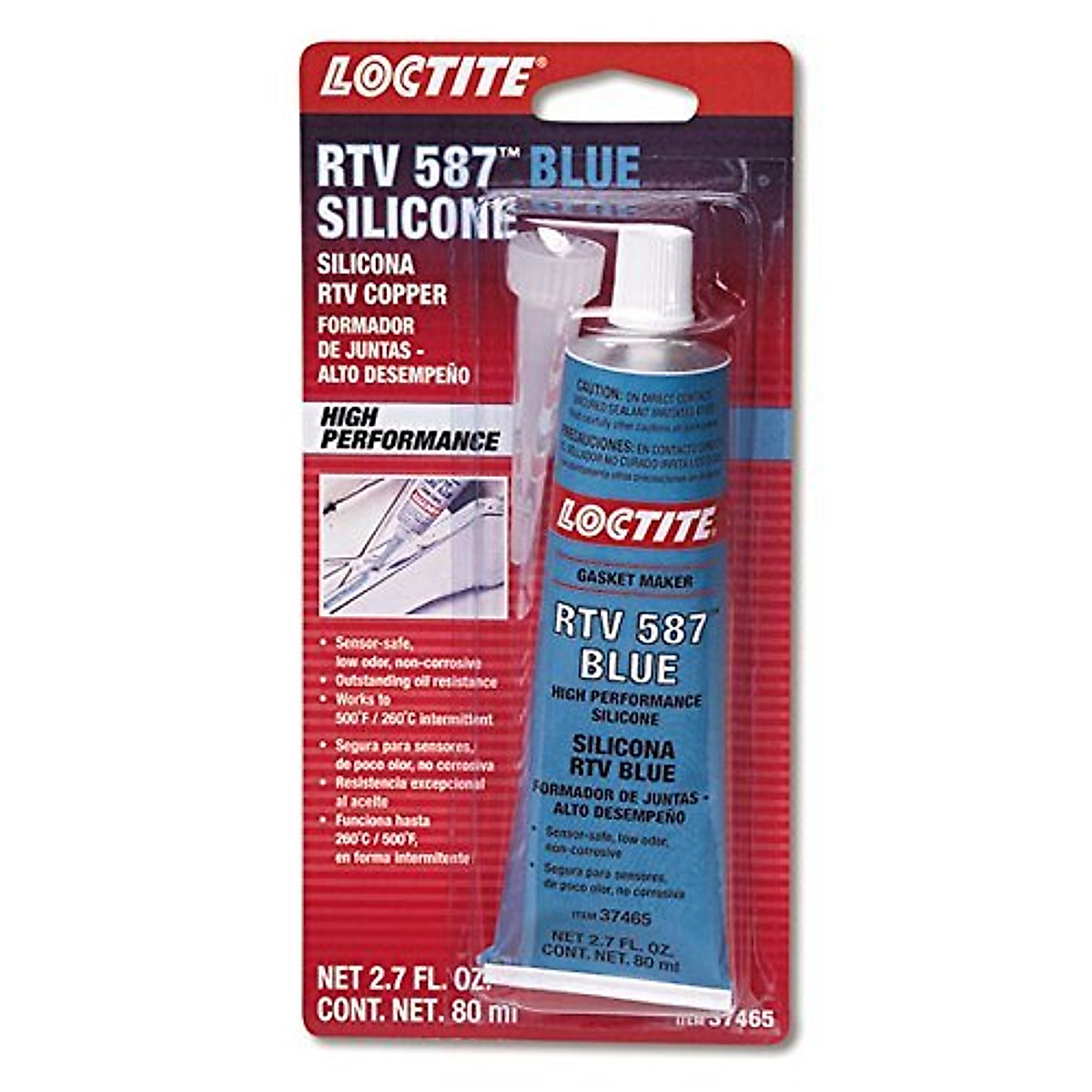 Loctite Blue RTV 587 Silicone Sealant 80 ml Tube P/N 37465