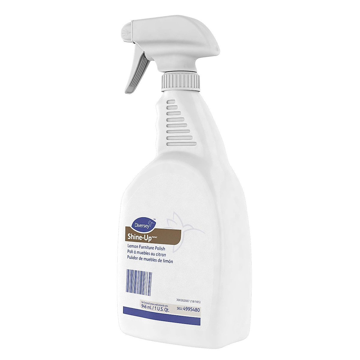 Diversey, DVO4995480, Shine-Up Lemon Furniture Polish, 1 / Each, White, 32-Ounce