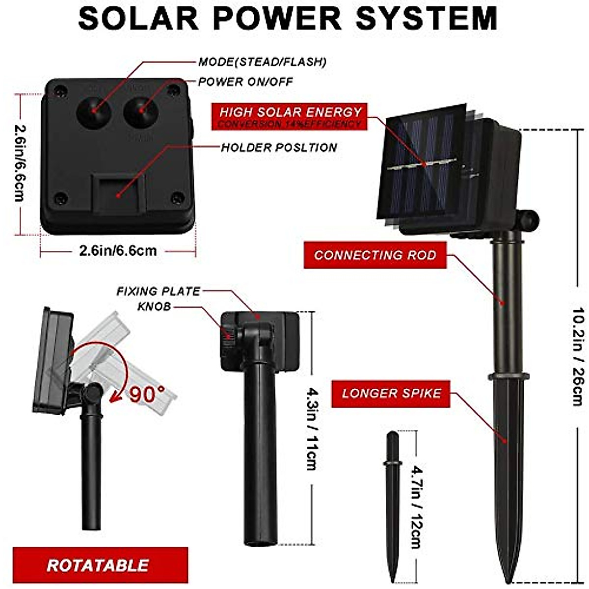 BEEWIN 2 Pack Solar Fairy Lights Outdoor,33ft 100LED Solar Powered String Lights Waterproof,8 Modes Green Solar Christmas Lights for St. Patrick's Day,Halloween,Patio,Yard,Wedding,Party (Green)