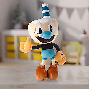 Cuphead & Mugman Bundle 15-Inch - Plush Toy -Super Soft & Huggable Stuffed Doll of The Popular Video Game Character for Kids & Fans of All Ages - Perfect for Collectors and Gamers –Officially Licensed
