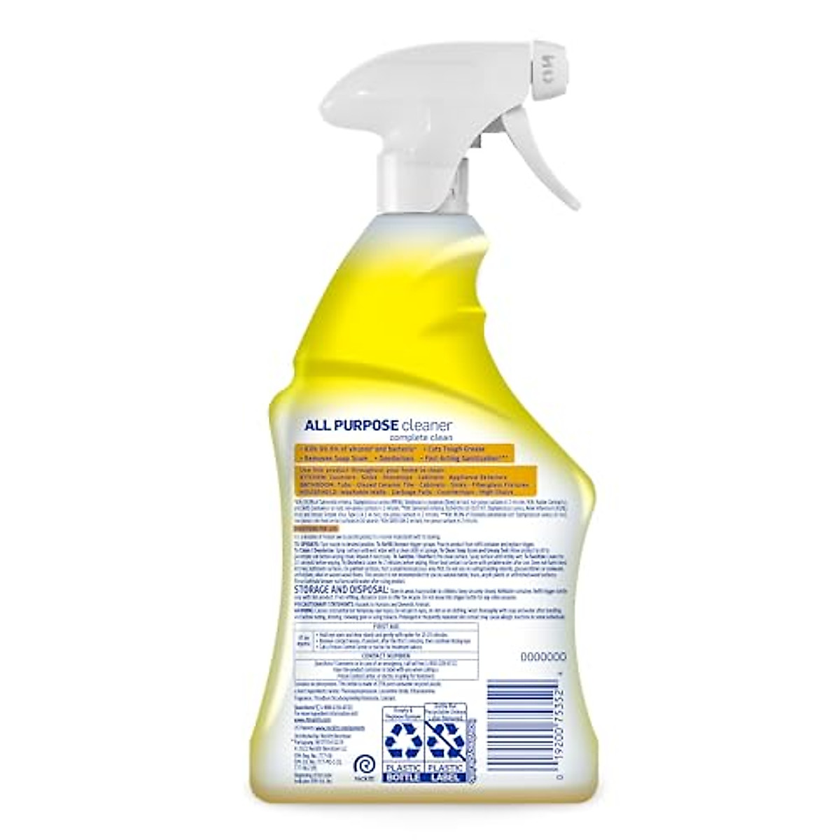 LYSOL All-Purpose Cleaner, Sanitizing and Disinfecting Spray, To Clean and Deodorize, Lemon Breeze Scent, 32oz, Pack of 2