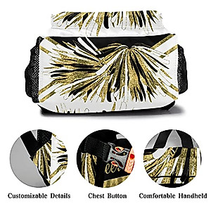 Anneunique Personalized Cheerleader Yellow Custom Backpack for Traveling Hiking Camping with Name