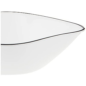 Corelle Vitrelle 6-Piece (22-Oz) Cereal Soup Bowls, Triple Layer Glass and Chip Resistant, Lightweight Square Dinnerware Bowl Set, Simple Lines