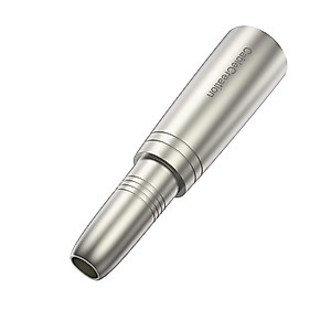 CableCreation [5-PACK] XLR 3 Pin Male to 1/4" 6.35mm Female Jack Socket Audio Adapter, Silver