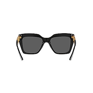 Versace Woman Sunglasses Black Frame, Dark Grey Lenses, 56MM