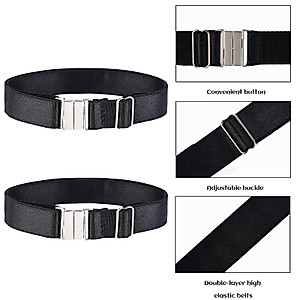 Neoviancia Women’s Garter Belts Plus Size, Adjustable High Elastic Garter Belt for Thick Thighs