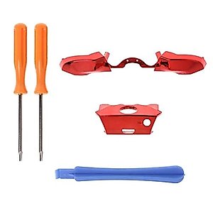 LB RB Bumper Trigger Buttons Key T6 T8 Screwdrivers Repair Tools for Xbox One Elite Controller (Red)