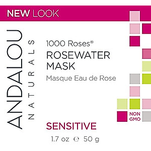 Andalou Naturals, Mask, 1000 Roses Rosewater, 1.7 Ounce