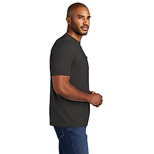 Comfort Colors Men's Adult Short Sleeve Pocket Tee, Style 6030 (X-Large, Pepper)