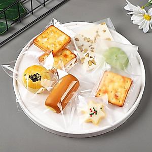 4 x 5-inch Crystal Clear Resealable Cello Cellophane Bags for Candy Cookies Cards Gifts Crafts, Pack of 100