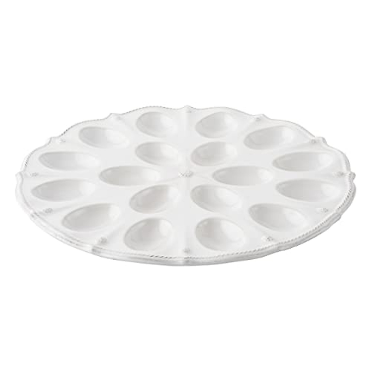 Juliska Berry and Thread Whitewash Deviled Egg Platter