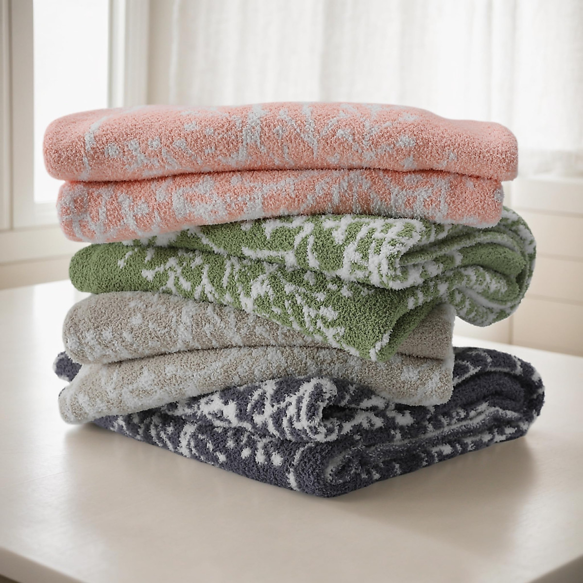 Throw Blanket, Knitted Blanket for Couch, Cozy Microfiber Reversible Fluffy Throw Blanke,Ultra Soft Spring Throw Blanket (Camel, 50 * 60)