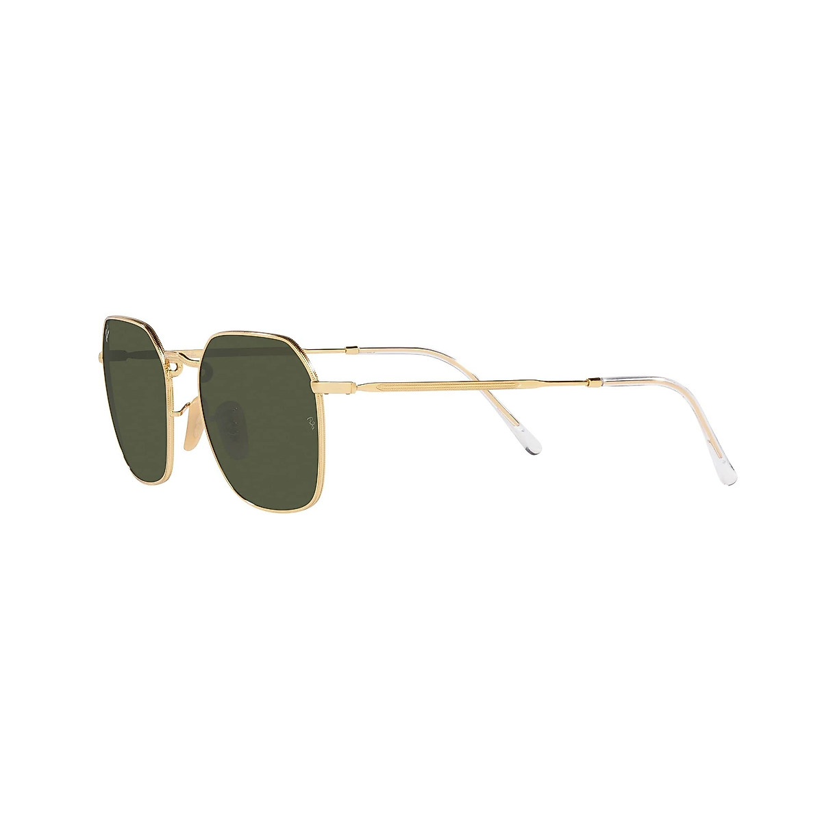 Ray-Ban RB3694 Jim Square Sunglasses, Gold/Green, 53 mm