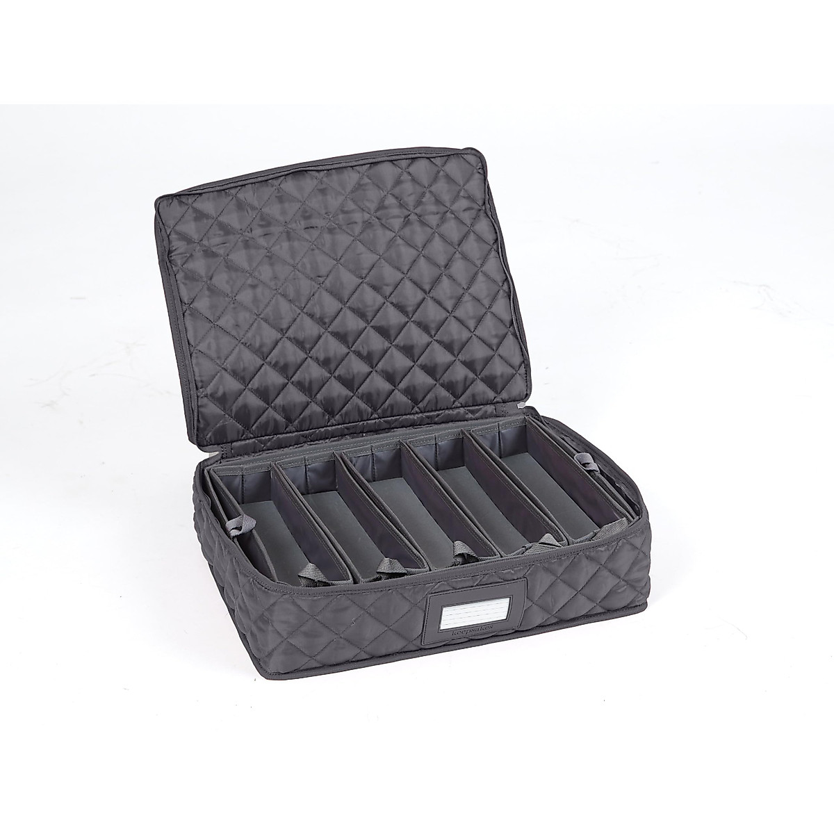 Covermates Flatware Storage - Washable and Stain Resistant, ID Window, Kitchen Storage-Slate