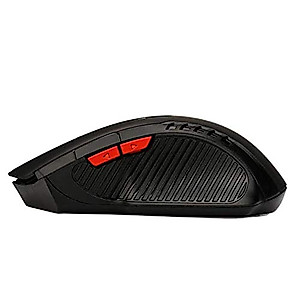 2.4GHz Wireless Optical Mouse Game Mice with USB Receiver Mause for PC Office Laptops (Black)