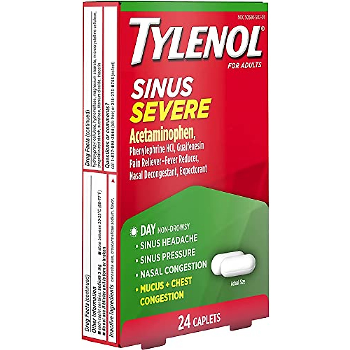 TYLENOL SINUS SEVERE CAPS 24
