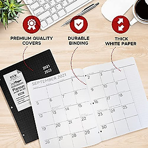 PlanAhead Home/Office 2-Year Large Monthly Planner, January 2023 - December 2024, 8.5 x 11 Inches (Black)