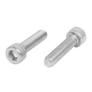 uxcell® M5x20mm Thread 304 Stainless Steel Hex Socket Head Cap Screw Bolt DIN912 20pcs