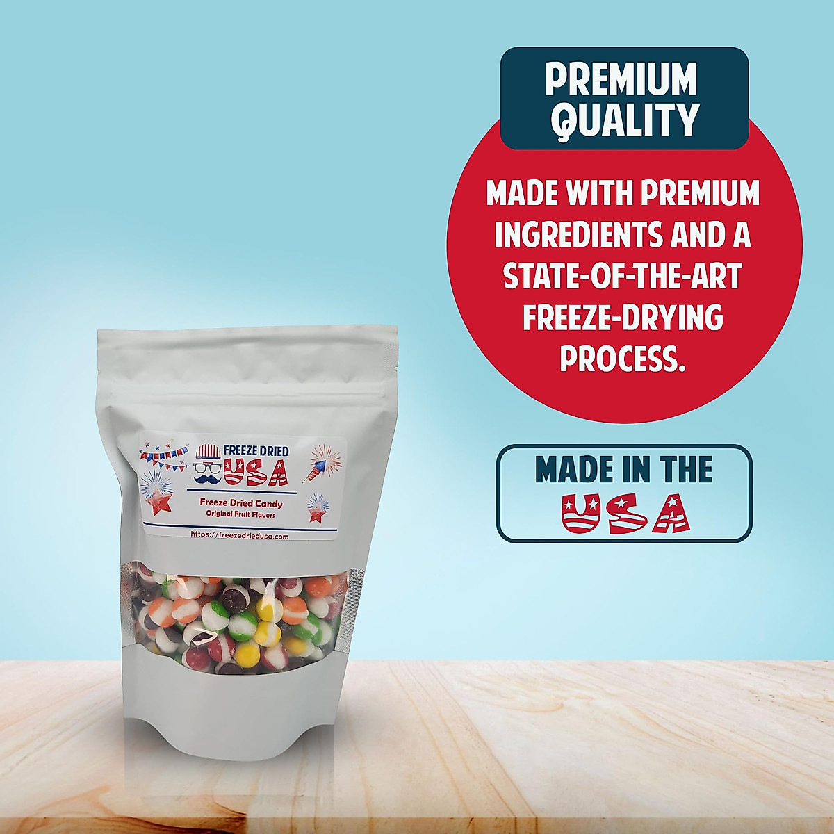 Crunchy Freeze-Dried Skittles Candy – Original Fruit Flavored Hard Candy Variety Pack – Hard Candy Bulk Pack Perfect for Snacking & Dessert Topping (8 oz) – Colorful, Fun, Gluten-Free Mixed Candy