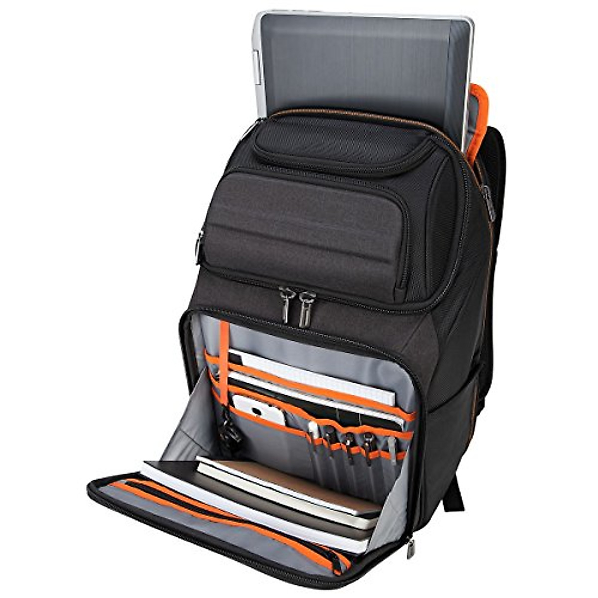 Targus CitySmart EVA Pro Travel Business Commuter and Checkpoint-Friendly Backpack with Multiple Pockets, Back Panel Support, Trolley Strap, Protective Sleeve for 15.6-Inch Laptop, Gray (TSB895)