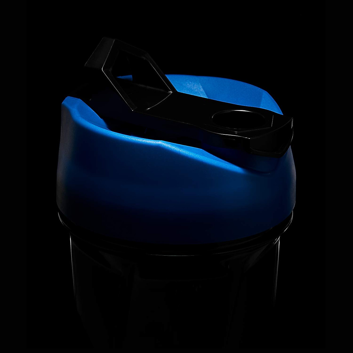 Helimix 2.0 Vortex Blender Shaker Bottle 28oz | No Blending Ball or Whisk | USA Made | Portable Pre Workout Whey Protein Drink Shaker Cup | Mixes Cocktails Smoothies Shakes | Dishwasher Safe (28 oz, Blue)