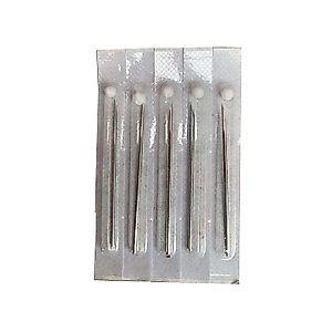 Shuiniba 14G 5 Pieces Body Ear Navel Nose Lip Nipple Piercing Needles