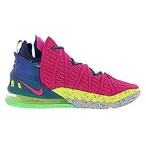 Nike Men's Lebron 18 Basketball Shoes, Pnkprime/Muli/Bluvoid, 9.5