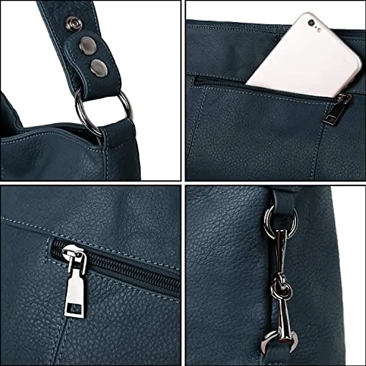 YALUXE Genuine Leather Shoulder Bag Stylish Womens Crossbody Travel Top-Handle