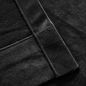 HISAFEA Velvet Curtains for Bedroom and Living Room,Blackout Curtains,2 Panels Set,Grommet Window Drapes 52x84 inchs