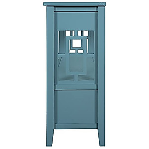 XD Designs Modern Console Table Wood Sofa Table with 4 Drawers and 1 Shelves Sideboard Buffet Table Narrow Accent Table Furniture Light Blue 31.5inchinch H x 36.02inchinch W x 13inchinch D