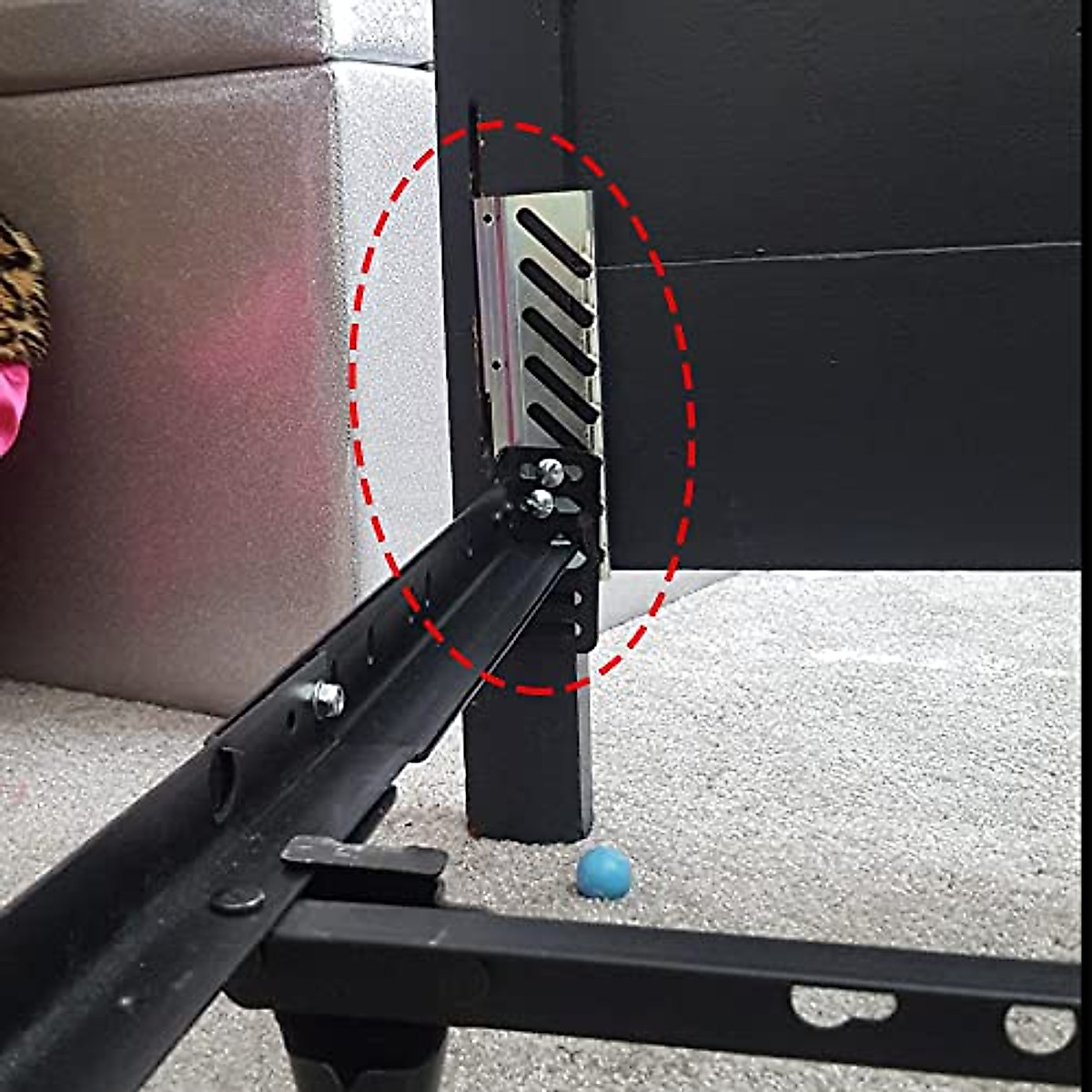 2Pcs Down Hook Bolt-On to Hook-On Conversion Bracket for Headboard or Footboard, Adjustable Bed Rail Hook Plate Adapter,Hook Brackets for Attach Bed Rail to Headboard or Footboard