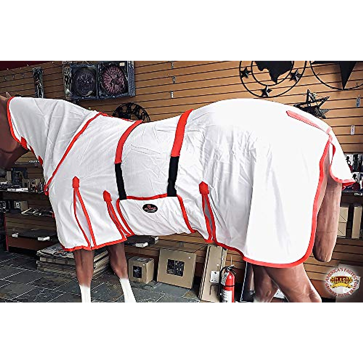 HILASON 69 Inches Horse Ultra Violet Rays Protect Mesh Bug Mosquito Horse Fly Sheet Summer Spring | Fly Sheet | Horse Turnout Sheet | Fly Sheet for Horses | Bug and Mosquito Protection | Fly Sheet for