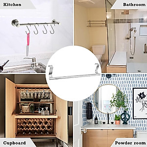 Towel Hanger for Door - Over The Door Stainless Steel Towel Rack, Kitchen Over Door Towel Rack | Space-Saving Bathroom Towel Bar, Rustproof Towel Rack for Garage, Apartments