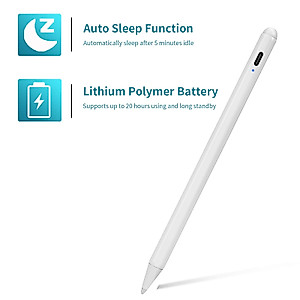 EDIVIA Stylus Pen for iPad Pro 12.9 Pencil Compatible with iPad 10th/9th/8th/7th/6th/Pro 12.9"/11", Air 5th/4th/3rd, Mini 6th/5th