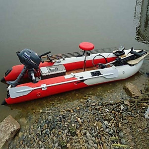 BRIS 12 ft Inflatable Kayak Fishing Tender Inflatable Poonton Boat 2 Person Kayak