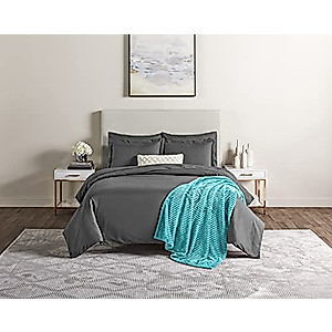 Nestl Throw Blanket for Couch - Cozy Fleece Blanket Throw, Warm Fuzzy Blankets and Throws for Sofa, Fleece Throw Blankets, Teal Soft Blanket, Lightweight Cut Plush Blanket 50x60 inches