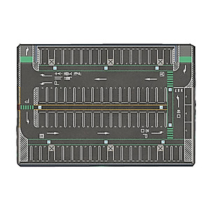 TAPDRA 1/64 Parking Lot Mat Model Car Vehicle Scene Display Large Garage Toy Mouse Pad (JP)-Packed in Roll