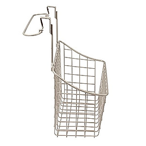 Spectrum Diversified Grid Over The Cabinet Towel Bar & Medium Basket, Satin Nickel PC