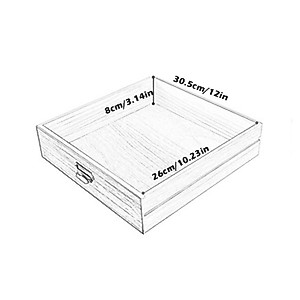 MAARKA Desktop File Cabinet - Solid Wood Storage Box - Desktop Organizer, Solid Wood Desk Storage Box, Rustic Dresser, Office/Home/School Desk Drawers Organizer Filing Cabinet