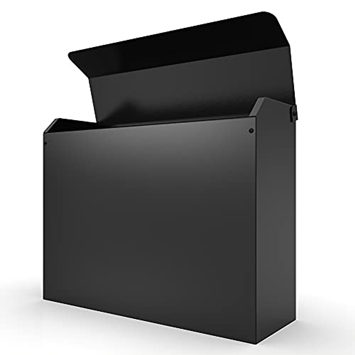 Movo Home Mailbox Casey Large Mailbox, Mailbox for Outside, Matte Black